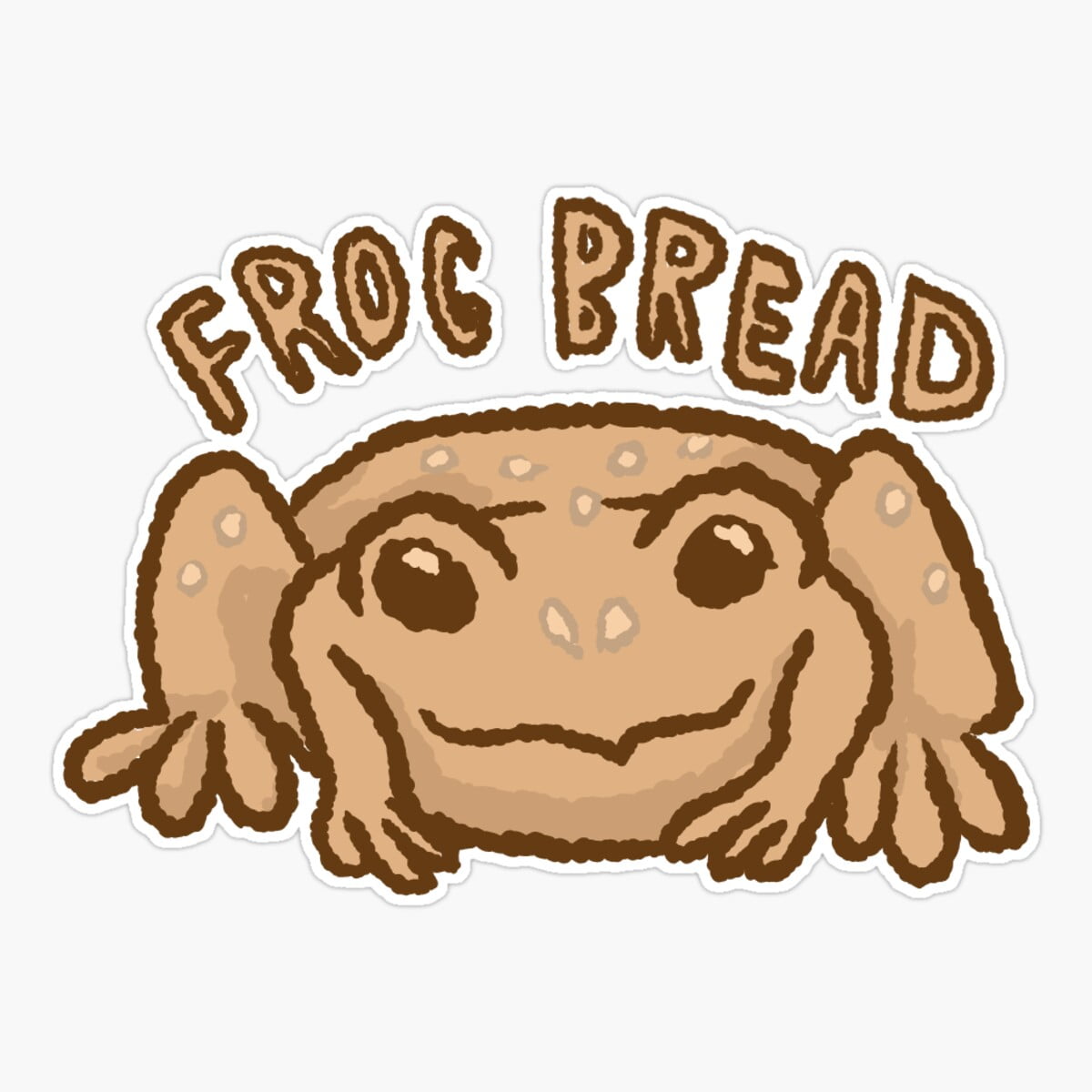 Onim Frog Bread Sticker, Phone Decal Water Bottle Stickers Car Decals ...