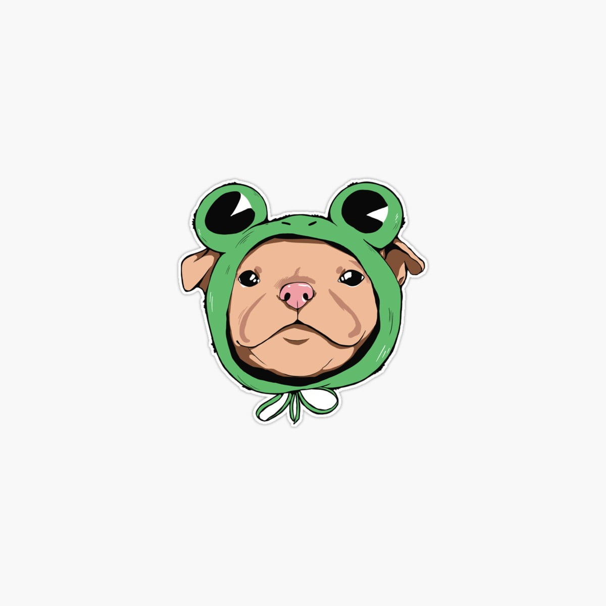 Onim Frog Hat Ivy (Ear) Sticker, Phone Decal Water Bottle Stickers Car ...