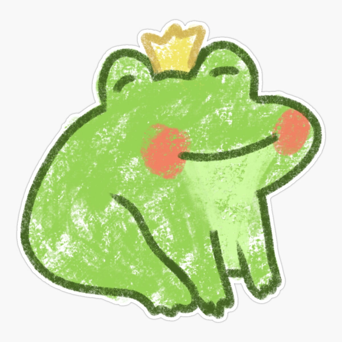 Onim Frog Prince Sticker, Phone Decal Water Bottle Stickers Car Decals ...