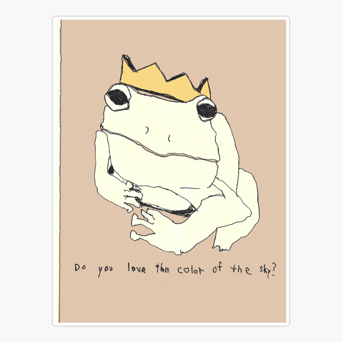 Onim Frog Prince Sticker, Phone Decal Water Bottle Stickers Car Decals ...