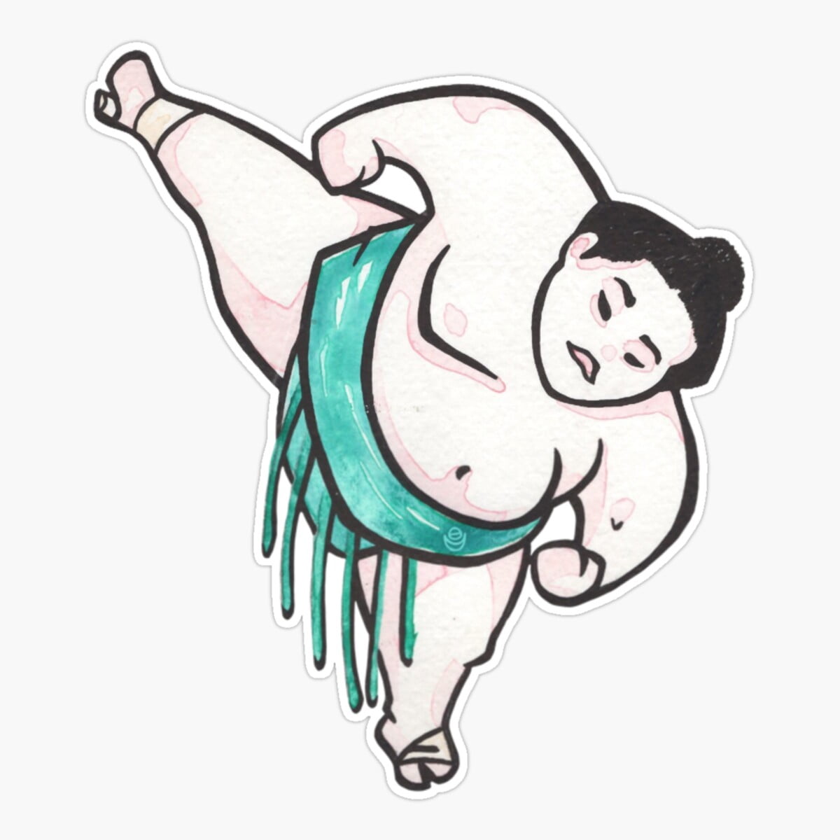 Onim Chibi Sumo - Meisei Sticker, Phone Decal Water Bottle Stickers Car ...