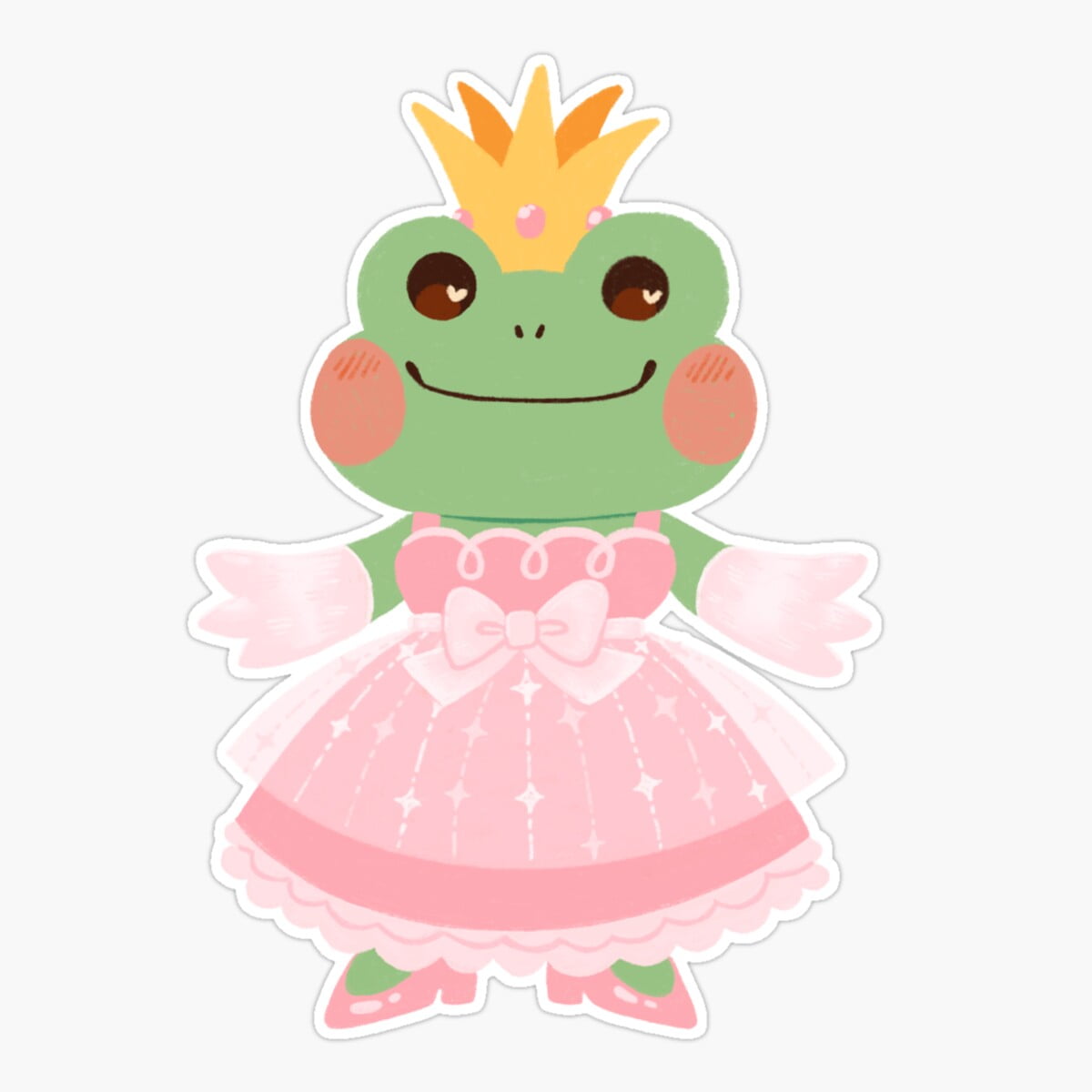 Onim Froggy Queen Sticker, Phone Decal Water Bottle Stickers Car Decals ...