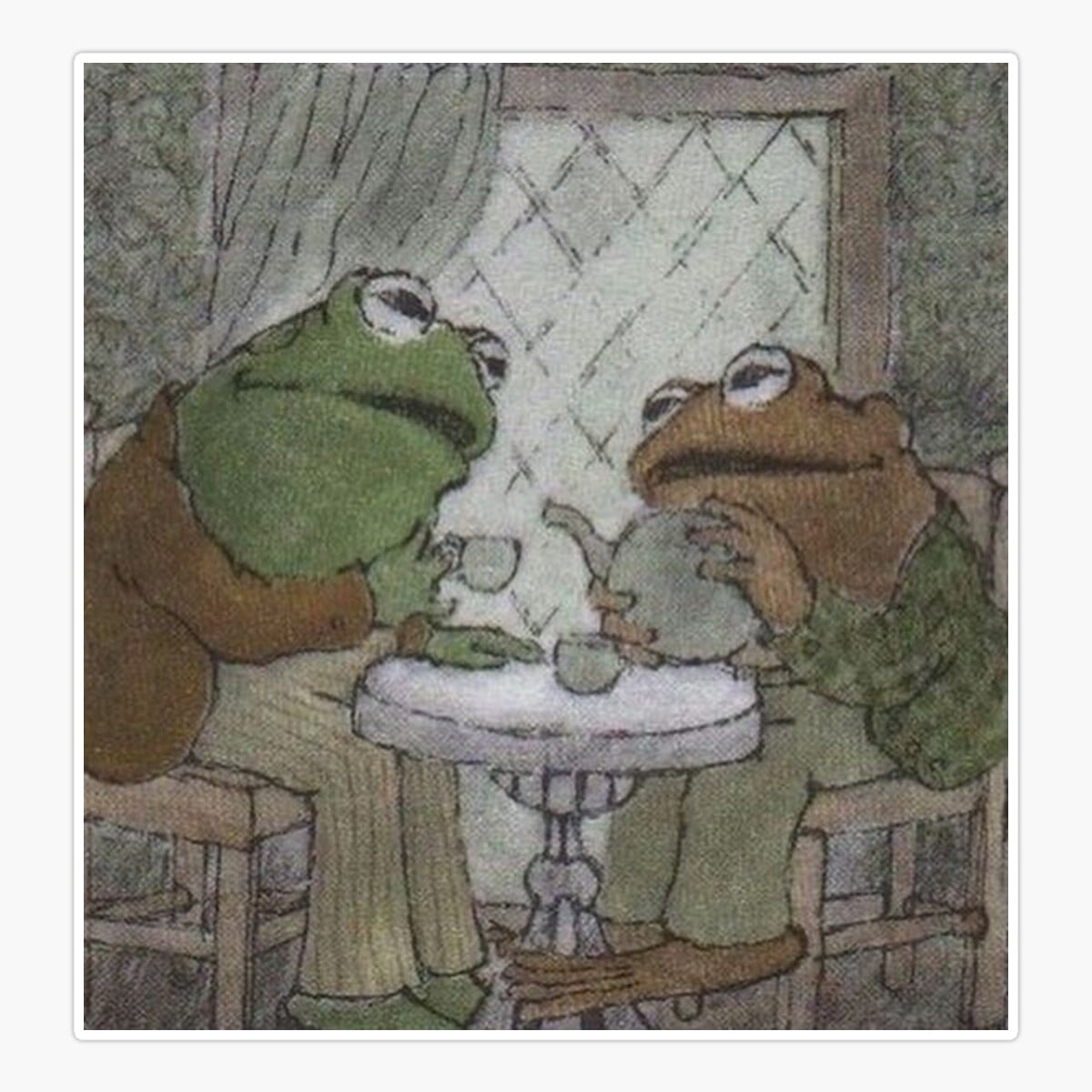 Onim Frogs Cartoon Sticker, Phone Decal Water Bottle Stickers Car ...