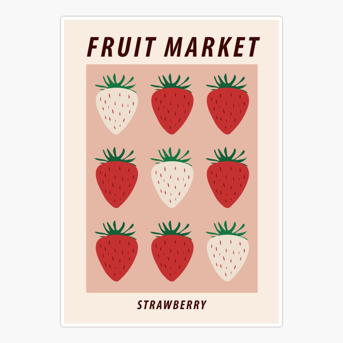 Onim Fruit Market Print, Strawberry Print, Posters Aesthetic, Fruit Art ...