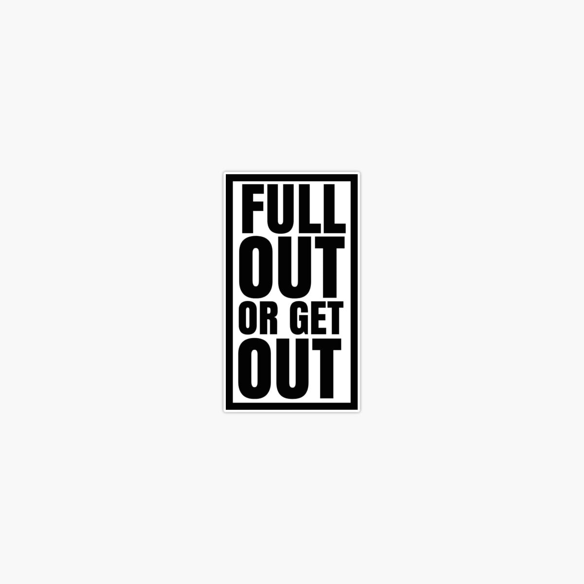 Onim Full Out Sticker, Phone Decal Water Bottle Stickers Car Decals ...