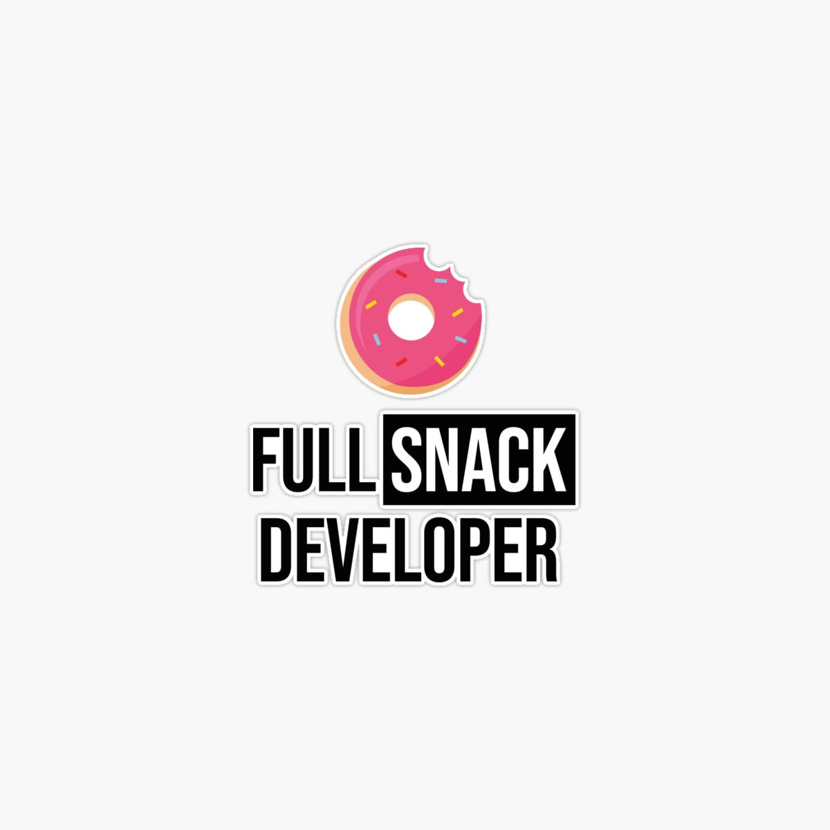 Onim Full Stack Developer - Full Snack Developer Sticker, Phone Decal ...