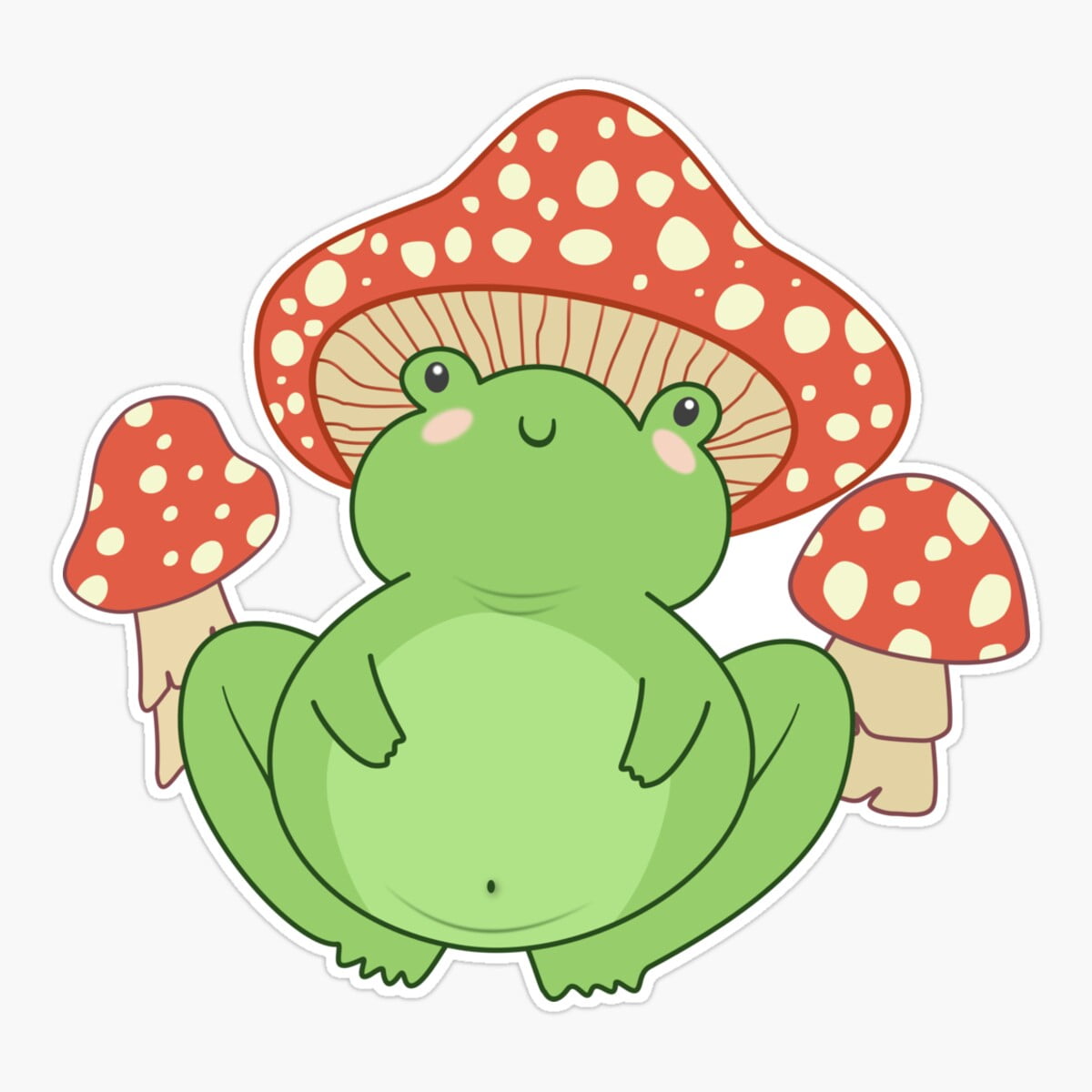 Onim Funny Cottagecore Frog Mushroom Paddo Cottage Core Aesthetics ...