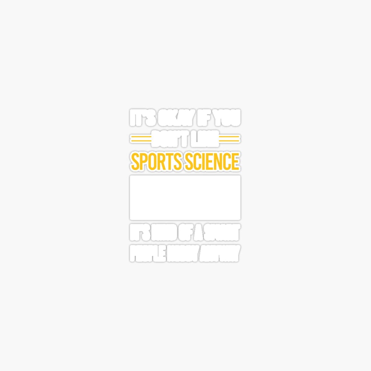 Onim Funny Smart People Sports Science Sticker, Phone Decal Water ...