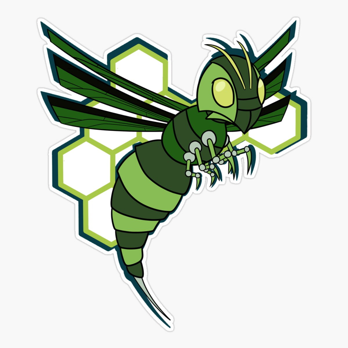 Onim Fury Hornet Promo Design Single Sticker, Phone Decal Water Bottle ...