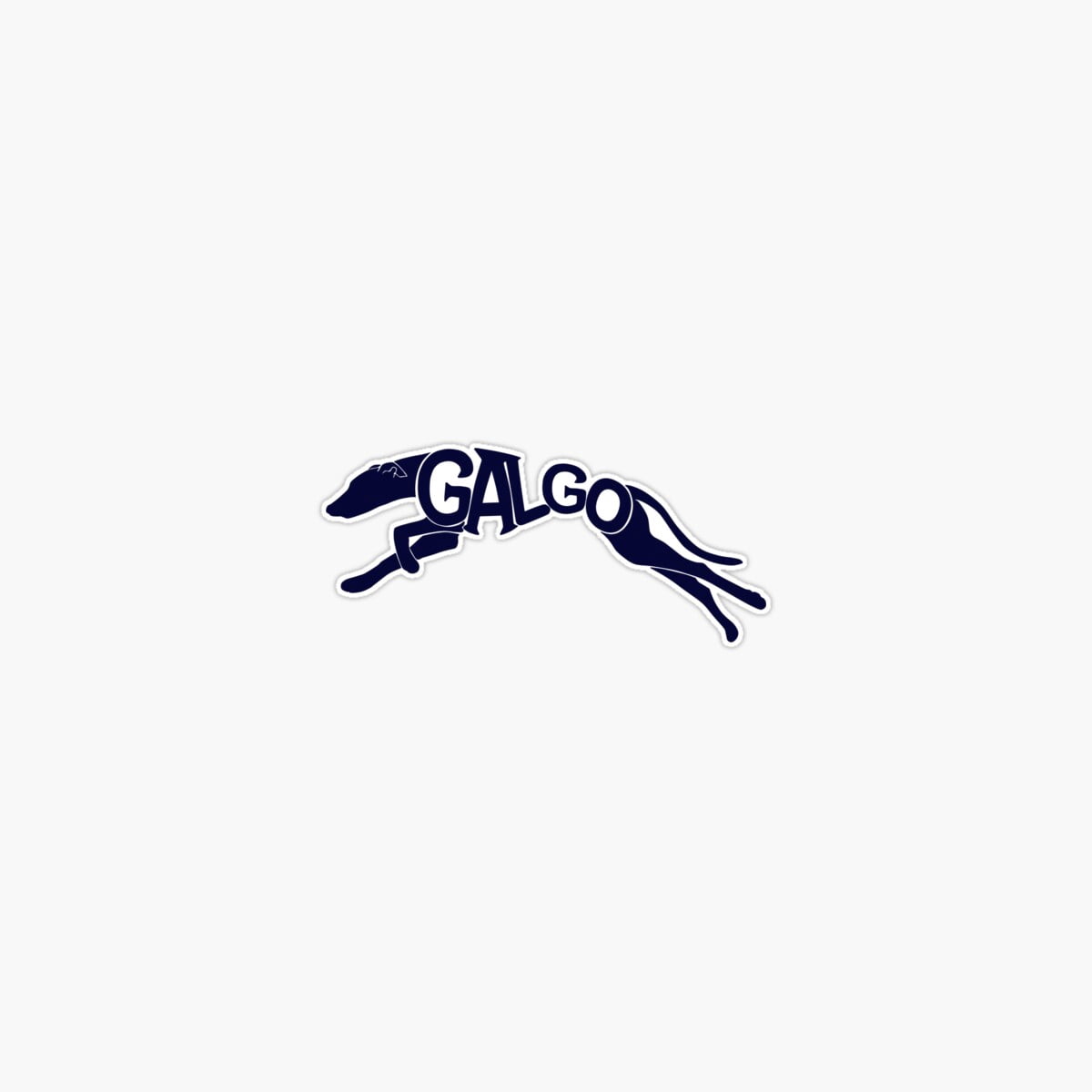 Onim Galgo Silhouette Sticker, Phone Decal Water Bottle Stickers Car ...