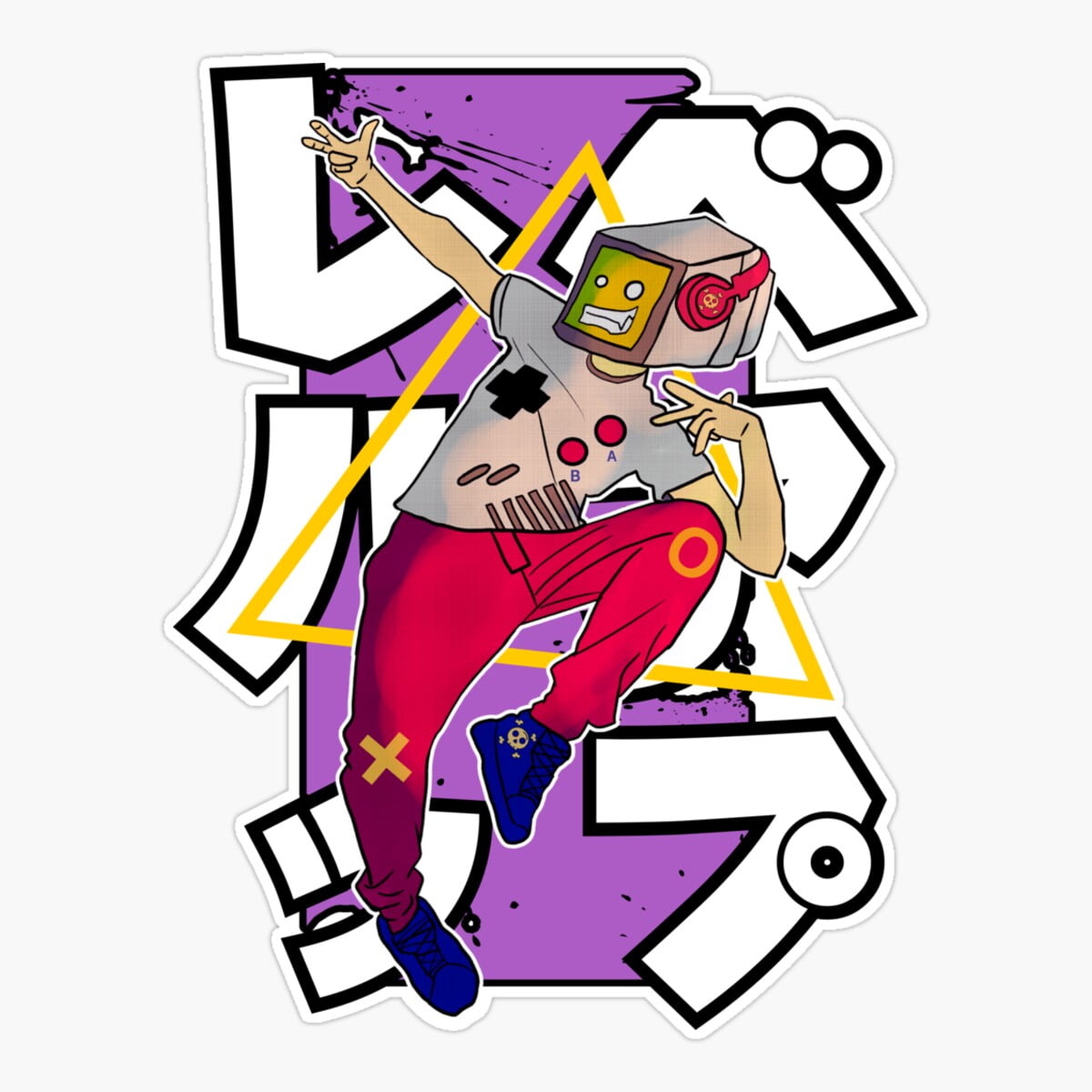 Onim Game On! Level Up Sticker, Phone Decal Water Bottle Stickers Car ...