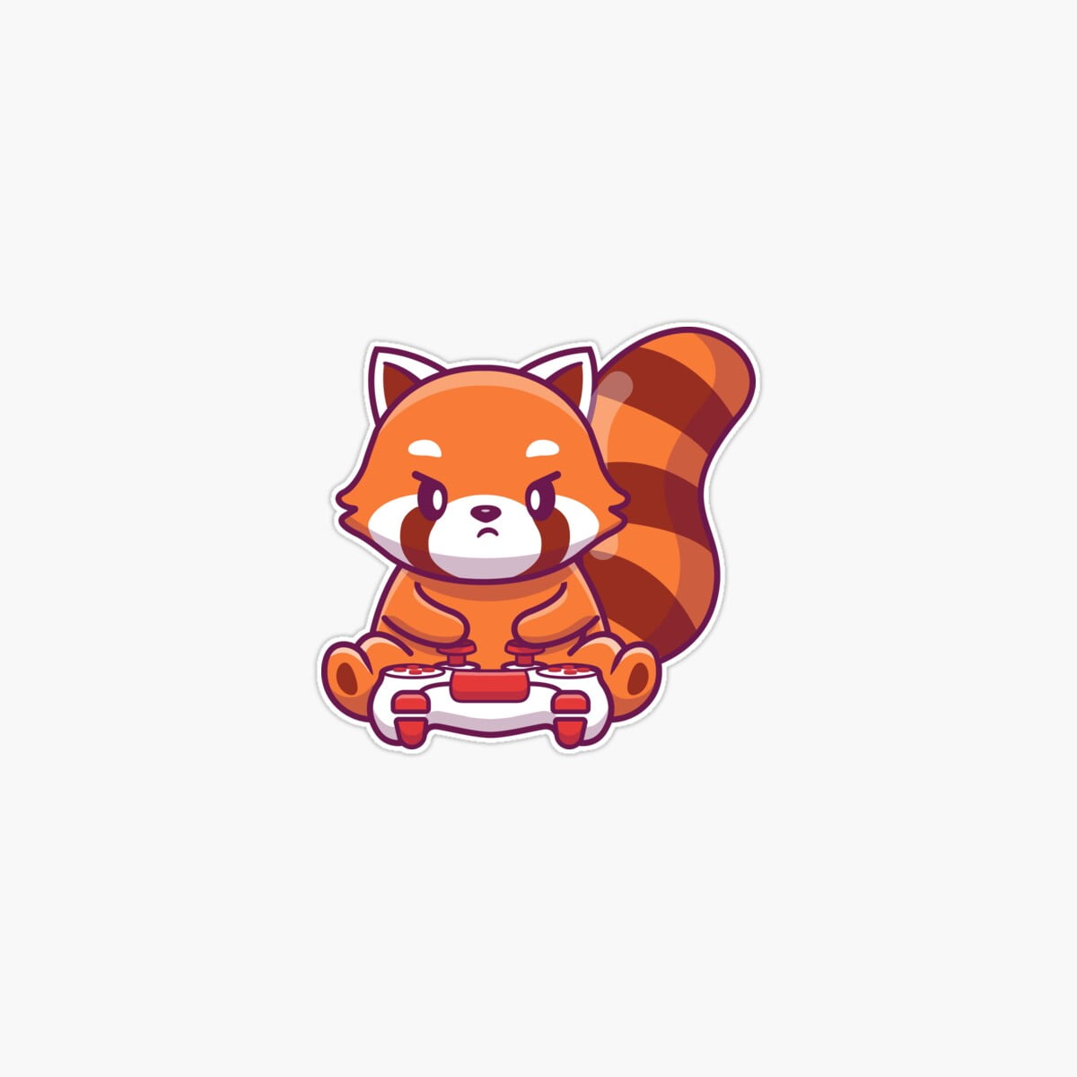 Onim Gaming Red Panda Sticker, Phone Decal Water Bottle Stickers Car ...