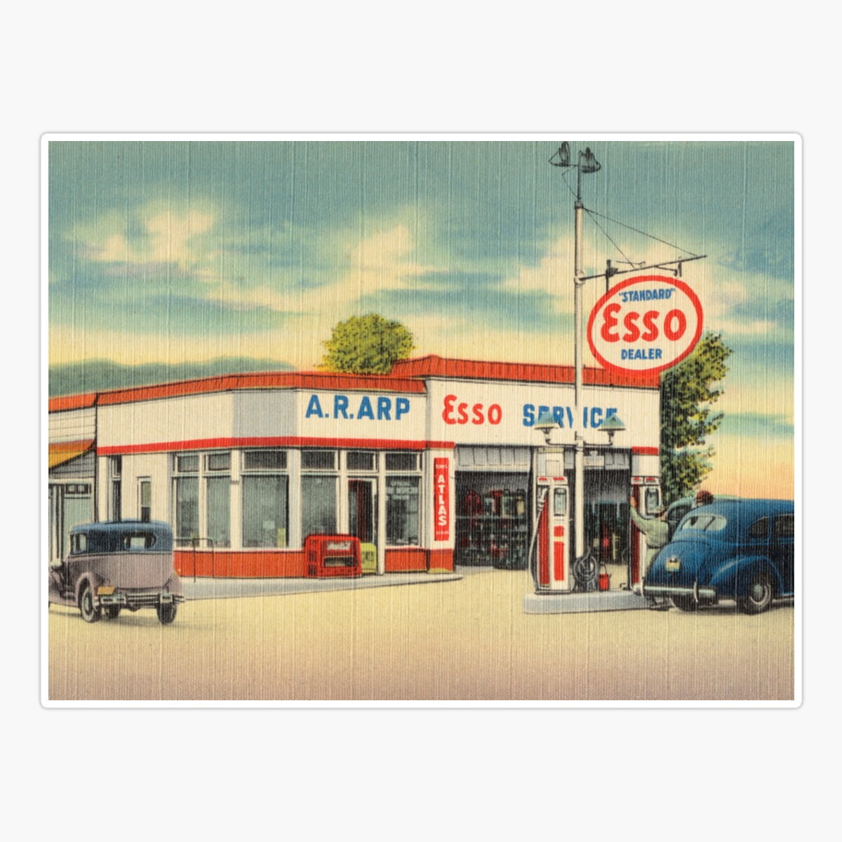 Onim Garage Petrol Diesel Station Sticker, Phone Decal Water Bottle ...