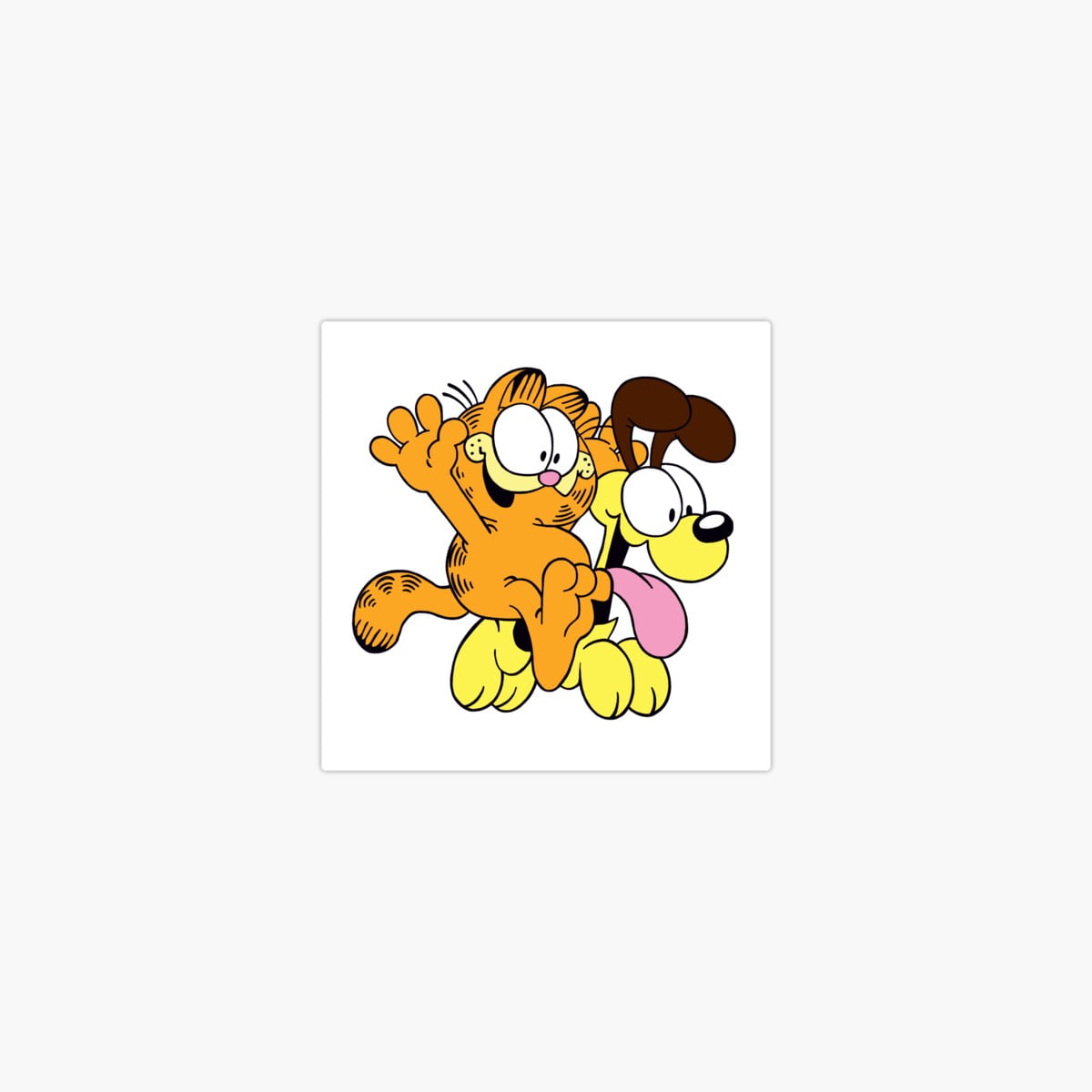 Onim Garfield And Odie Sticker, Phone Decal Water Bottle Stickers Car ...