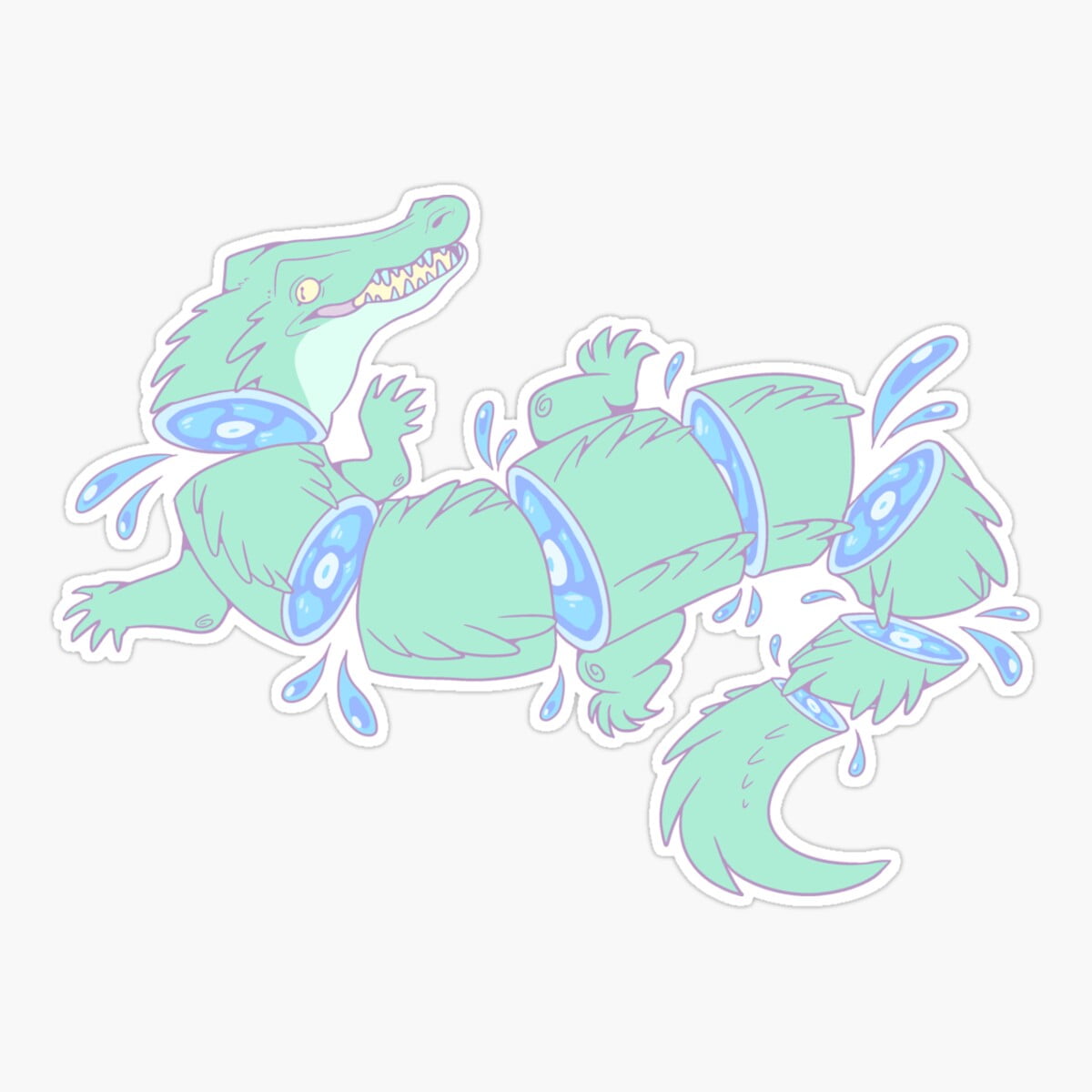 Onim Gator Guts Sticker, Phone Decal Water Bottle Stickers Car Decals ...