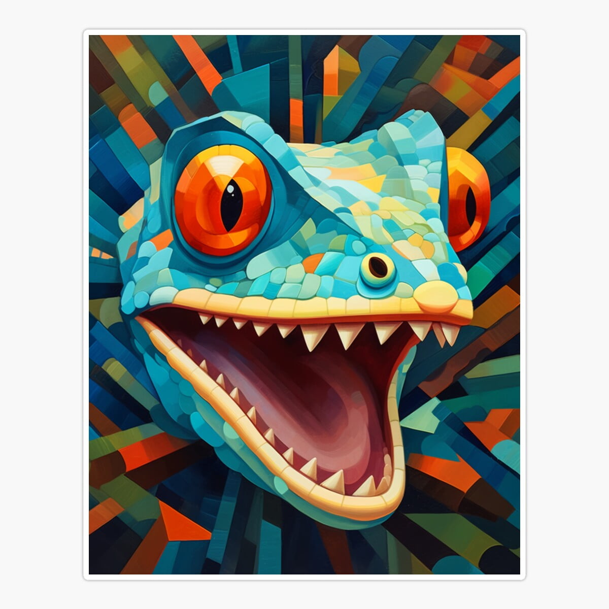 Onim Gecko Sticker, Phone Decal Water Bottle Stickers Car Decals, Funny ...