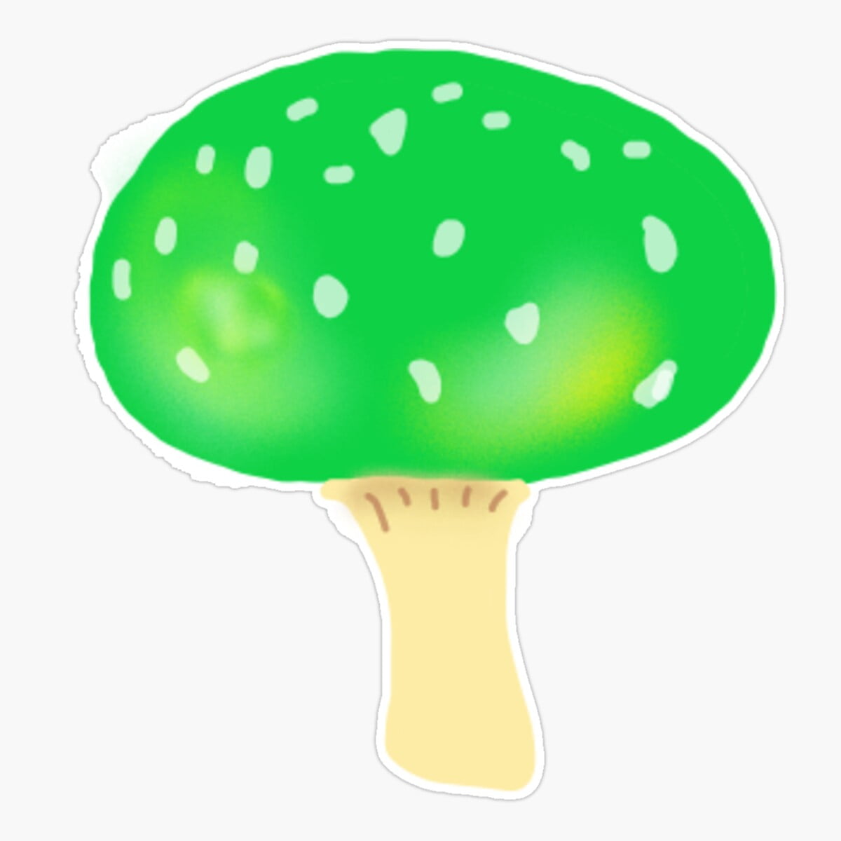 Onim Geen Shroom Sticker, Phone Decal Water Bottle Stickers Car Decals ...