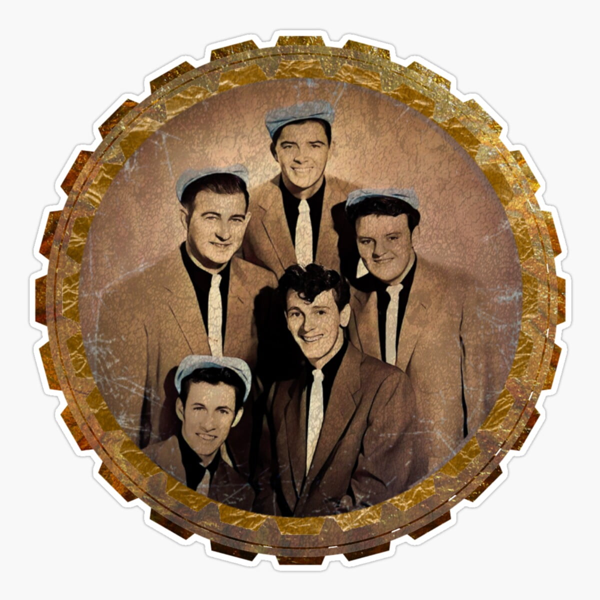 Onim Gene Vincent And The Blue Caps Sticker, Phone Decal Water Bottle ...