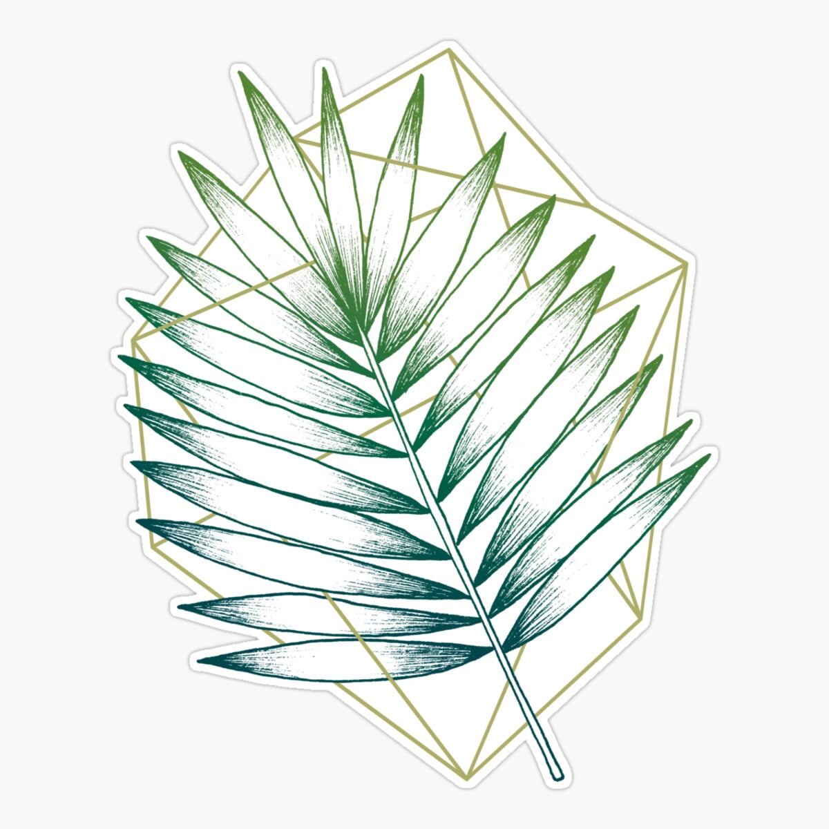 Onim Geometry And Nature Iv Sticker, Phone Decal Water Bottle Stickers ...