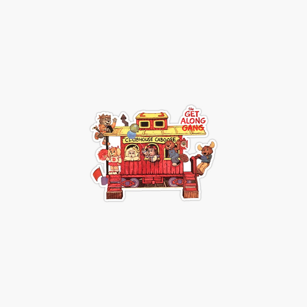 Onim Get Along Gang Retro 80S Throwback Tribute Sticker, Phone Decal ...