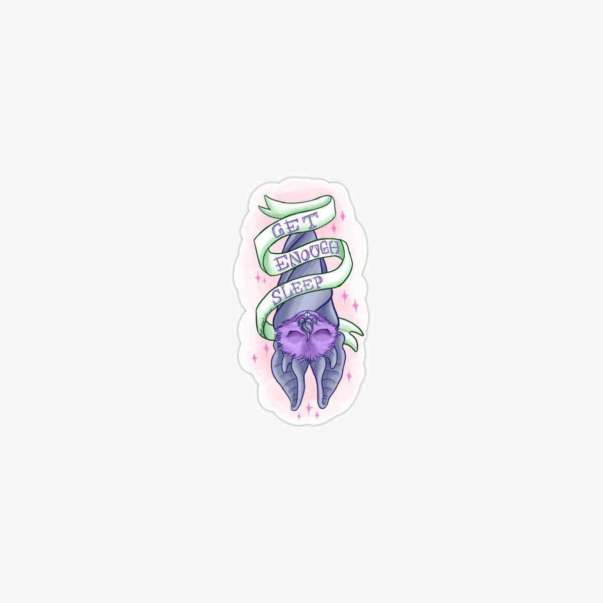Onim Get Enough Sleep Sticker, Phone Decal Water Bottle Stickers Car ...
