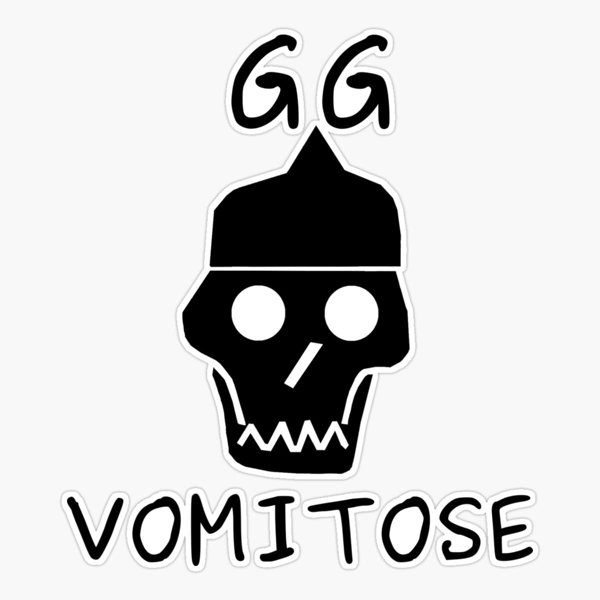 Onim Gg Allin Threw Up Sticker, Phone Decal Water Bottle Stickers Car ...