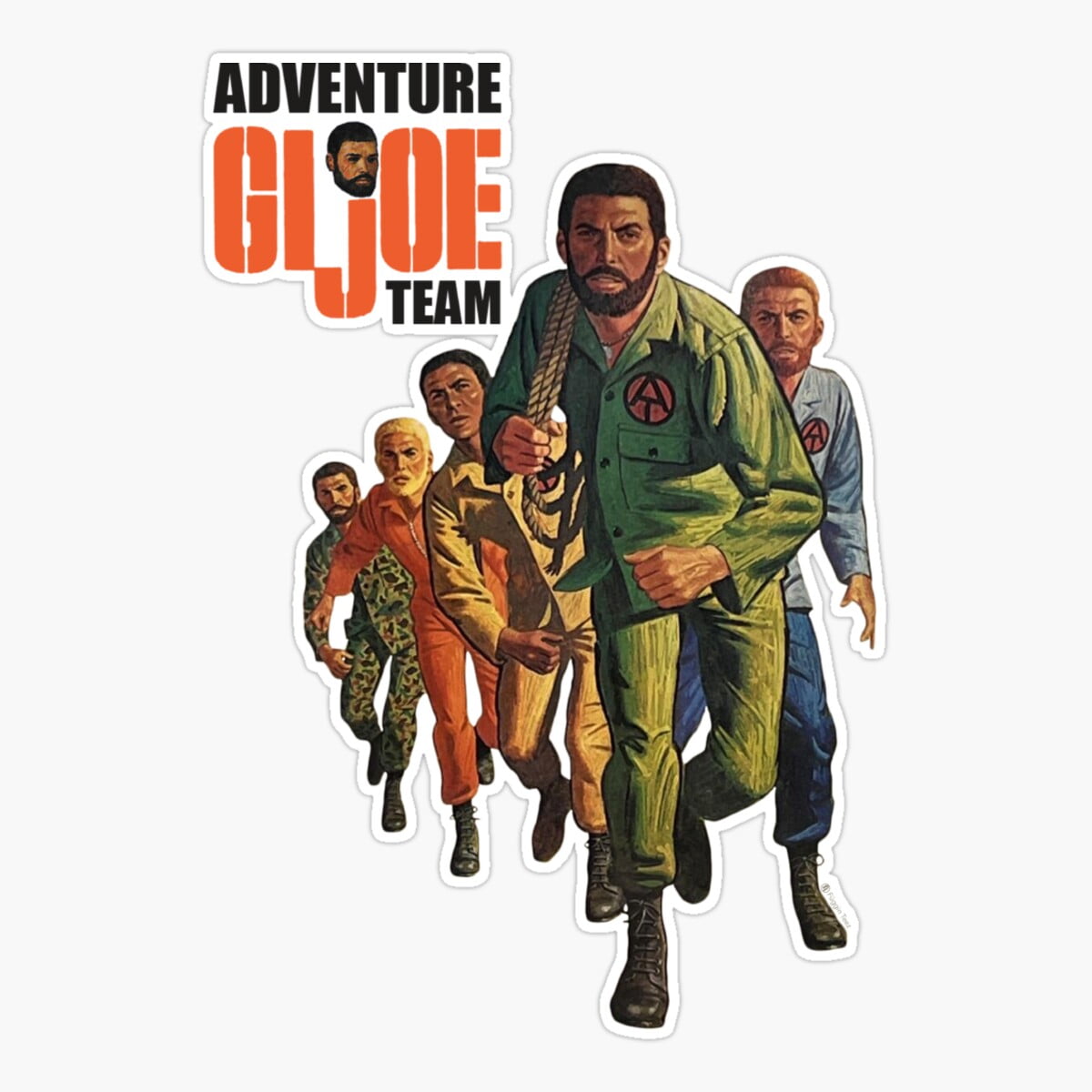 Onim Gi Joe Adventure Team Sticker, Phone Decal Water Bottle Stickers ...