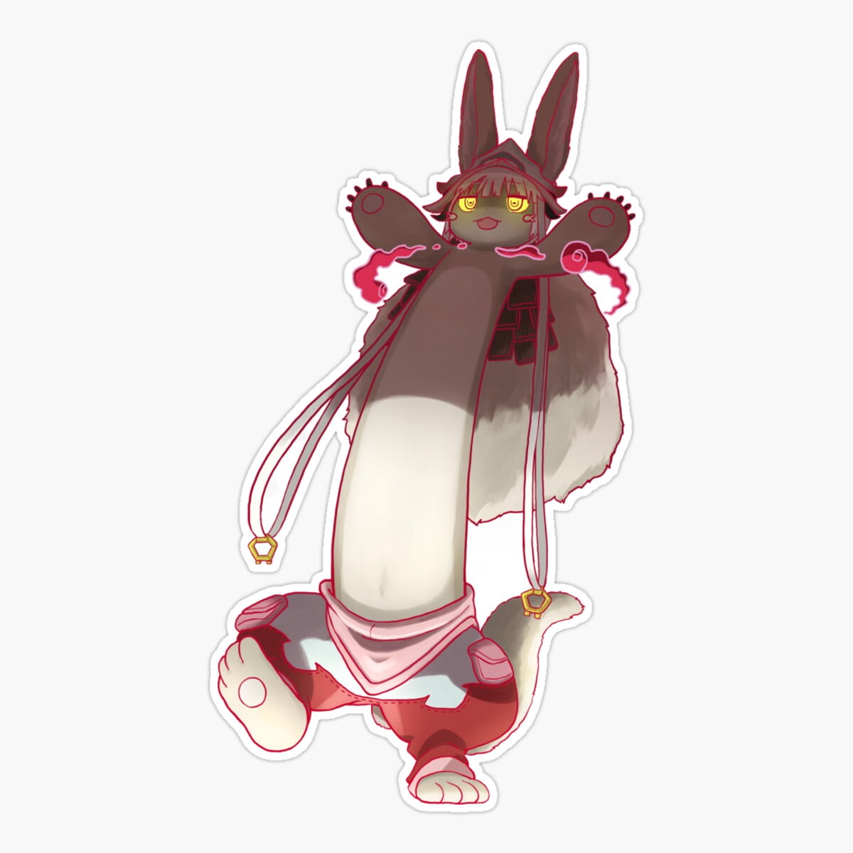 Onim Gigadynamaxed Nanachi (Made In Abyss) Sticker, Phone Decal Water ...
