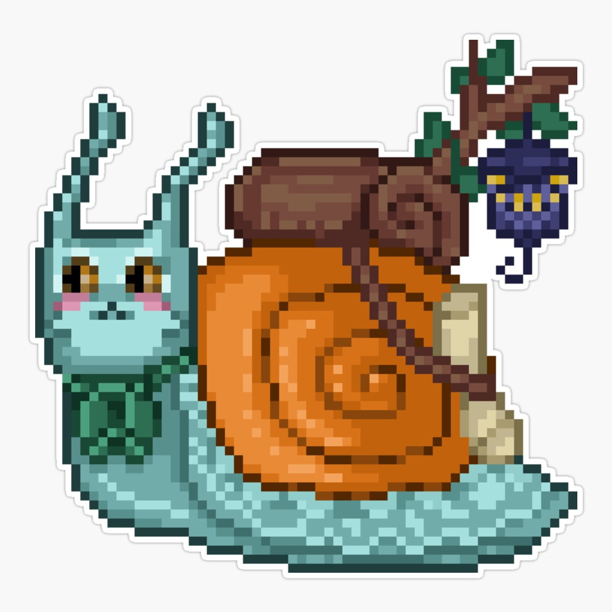 Onim Gigantic Adventure Snail (Snell) Sticker, Phone Decal Water Bottle ...