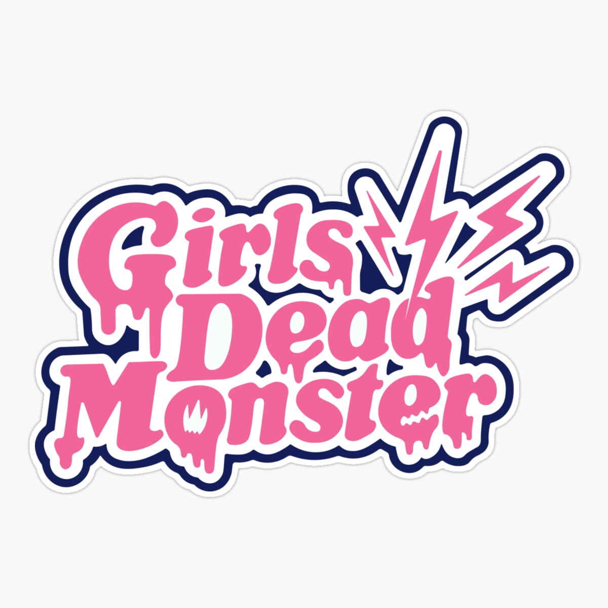 Onim Girls Dead Monster Sticker, Phone Decal Water Bottle Stickers Car ...