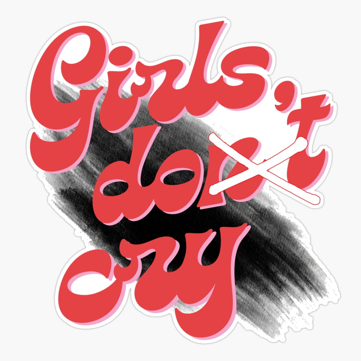 Onim Girls Don'T Cry (Do Cry) Sticker, Phone Decal Water Bottle ...