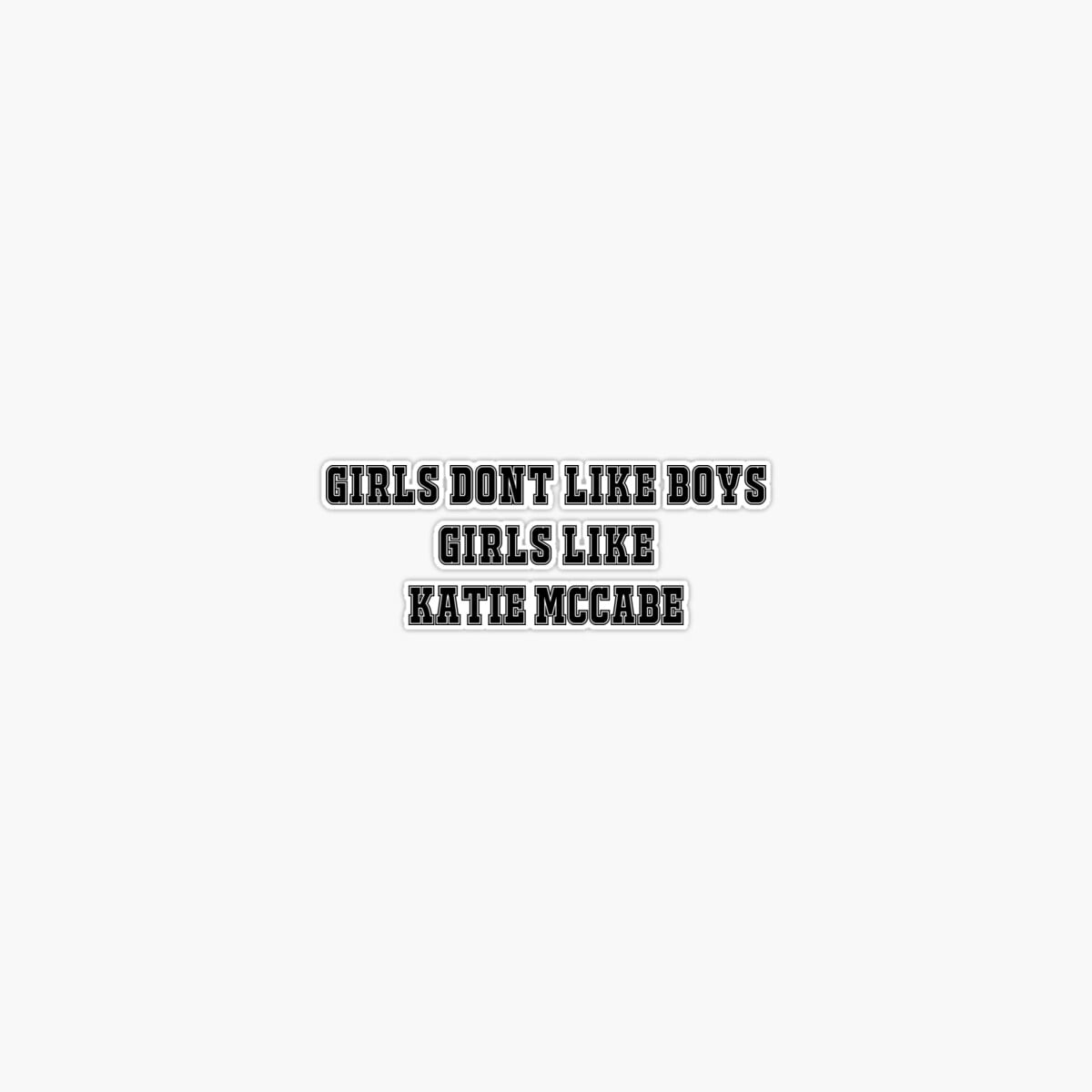 Onim Girls Don'T Like Boys - Katie Mccabe Design (Arsenal) Sticker ...