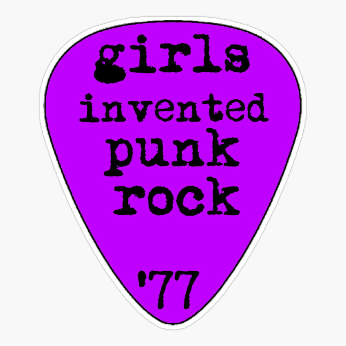 Onim Girls Invented Punk Rock Sticker, Phone Decal Water Bottle ...