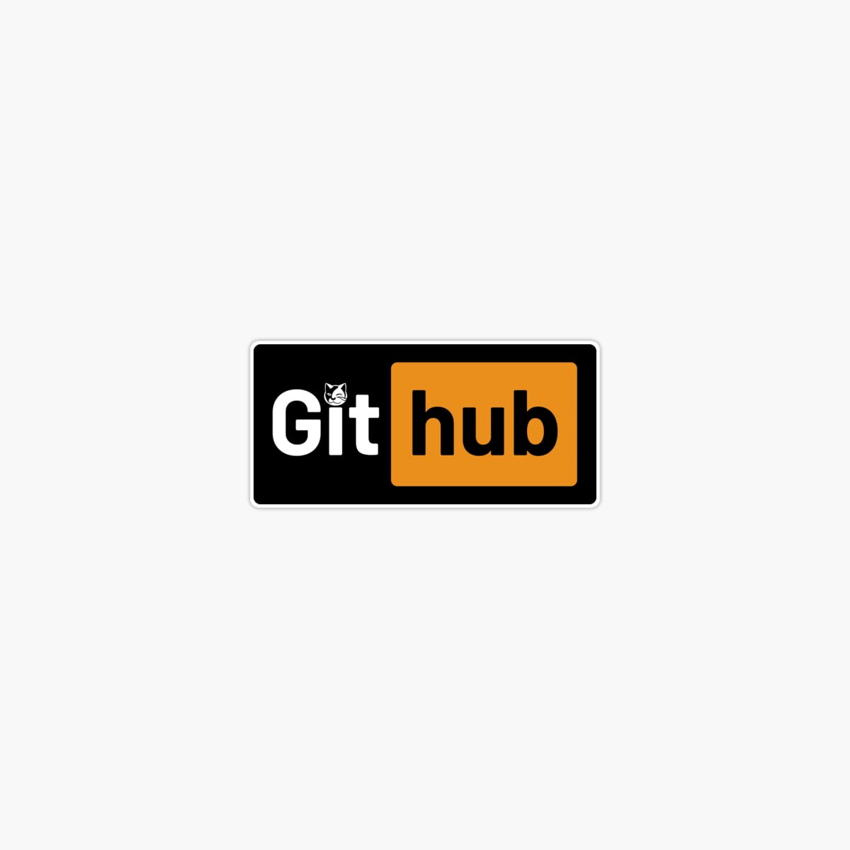 Onim Github Developer Fun Pun Sticker, Phone Decal Water Bottle ...