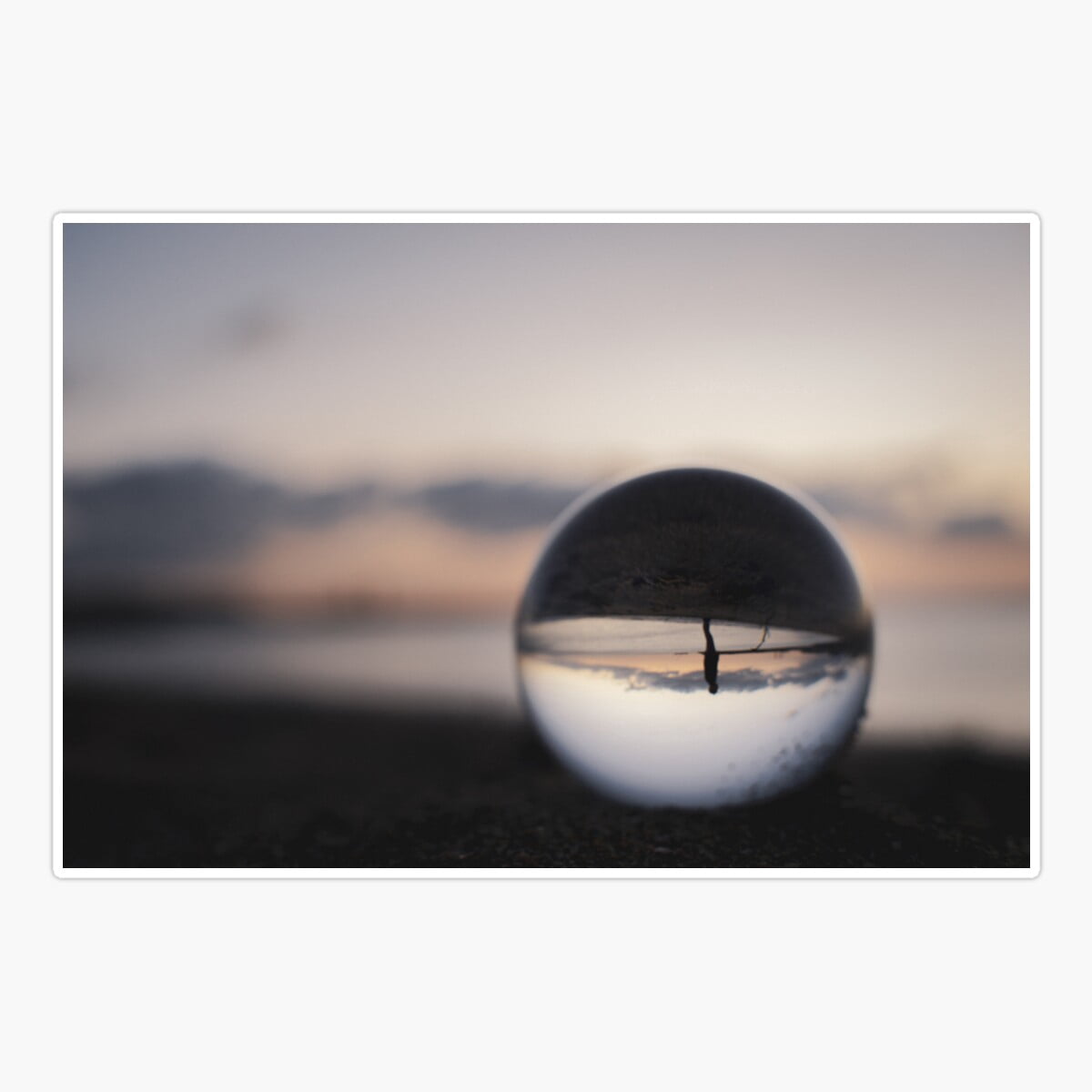 Onim Glass Ball, Transparent, Emotional Sticker, Phone Decal Water ...