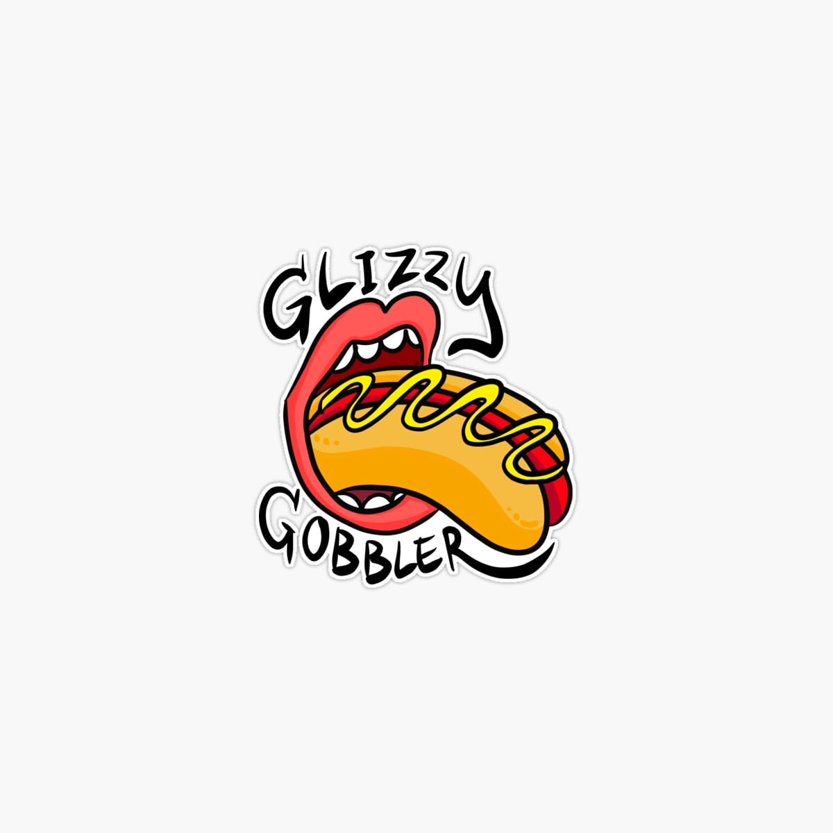 Onim Glizzy Gobbler / Rollingstone Like Sticker, Phone Decal Water ...