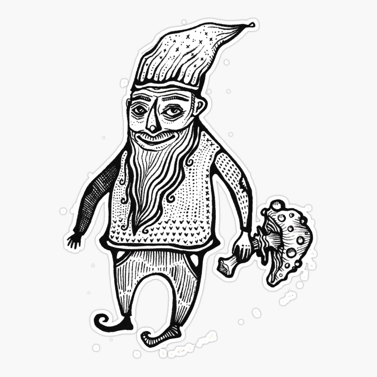 Onim Gnomie Homie Sticker, Phone Decal Water Bottle Stickers Car Decals ...