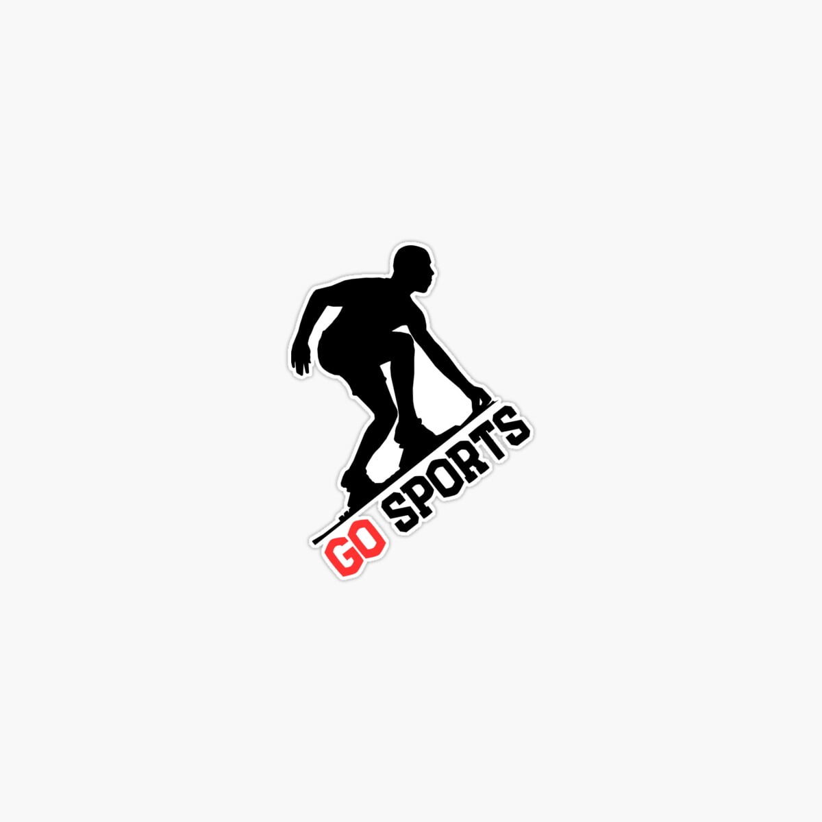 Onim Go Sports Different Font Styles Sticker, Phone Decal Water Bottle ...