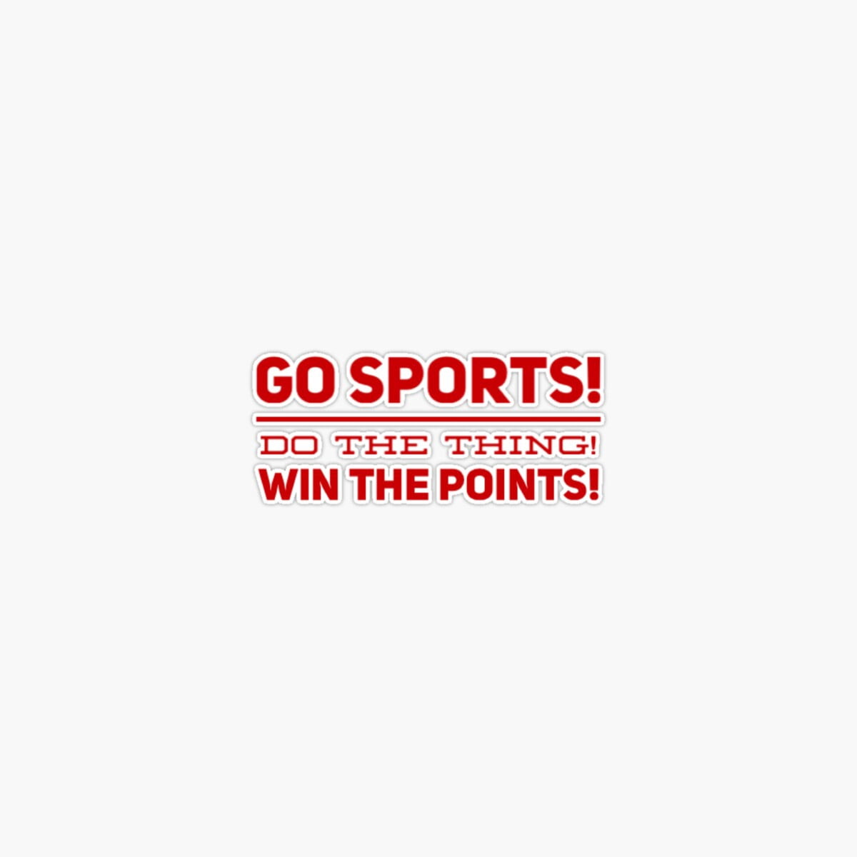 Onim Go Sports Do The Thing Sticker, Phone Decal Water Bottle Stickers ...