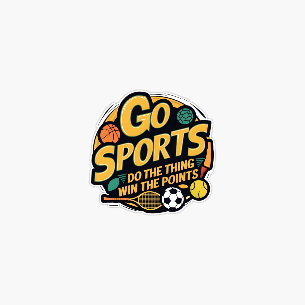 Onim Go Sports - Do The Thing - Win The Points! Sticker, Phone Decal ...