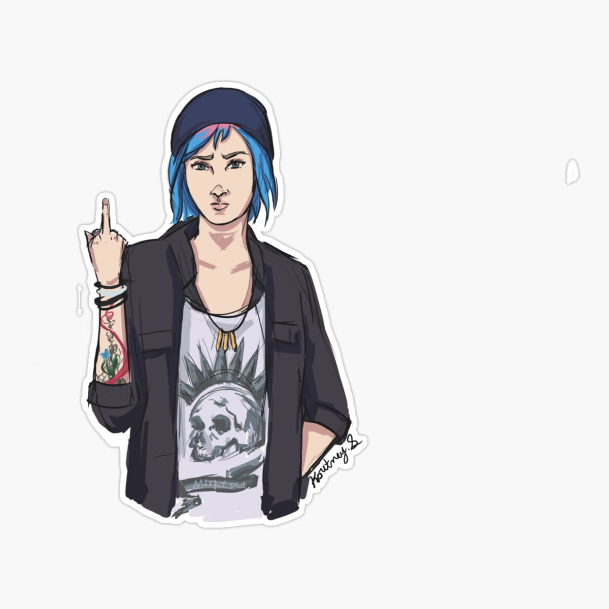 Onim Go With The Flow - Finding Nemo Sticker, Phone Decal Water Bottle ...