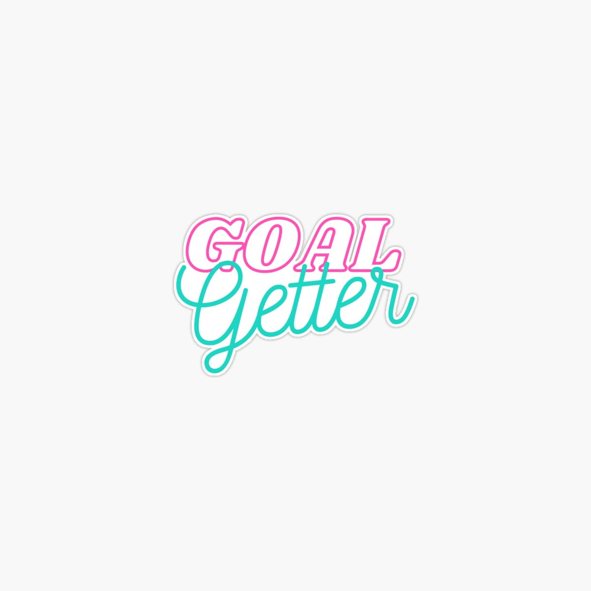 Onim Goal Getter Netball Slogan Sticker, Phone Decal Water Bottle ...