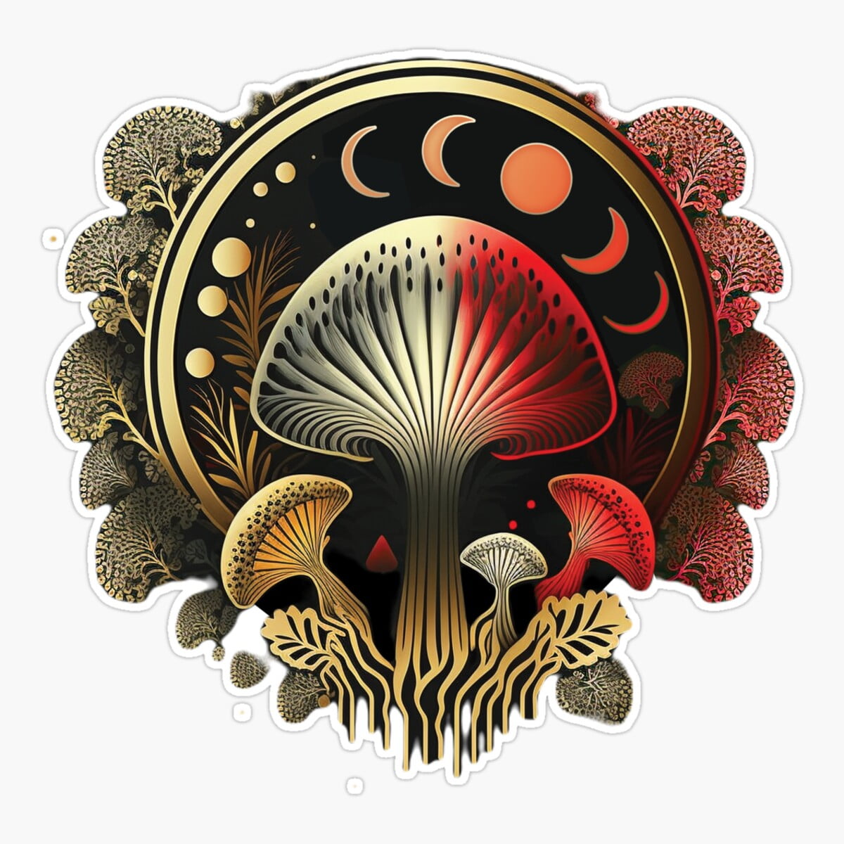 Onim Goblincore Aesthetic Cottagecore Mushroom Dark Sticker, Phone ...