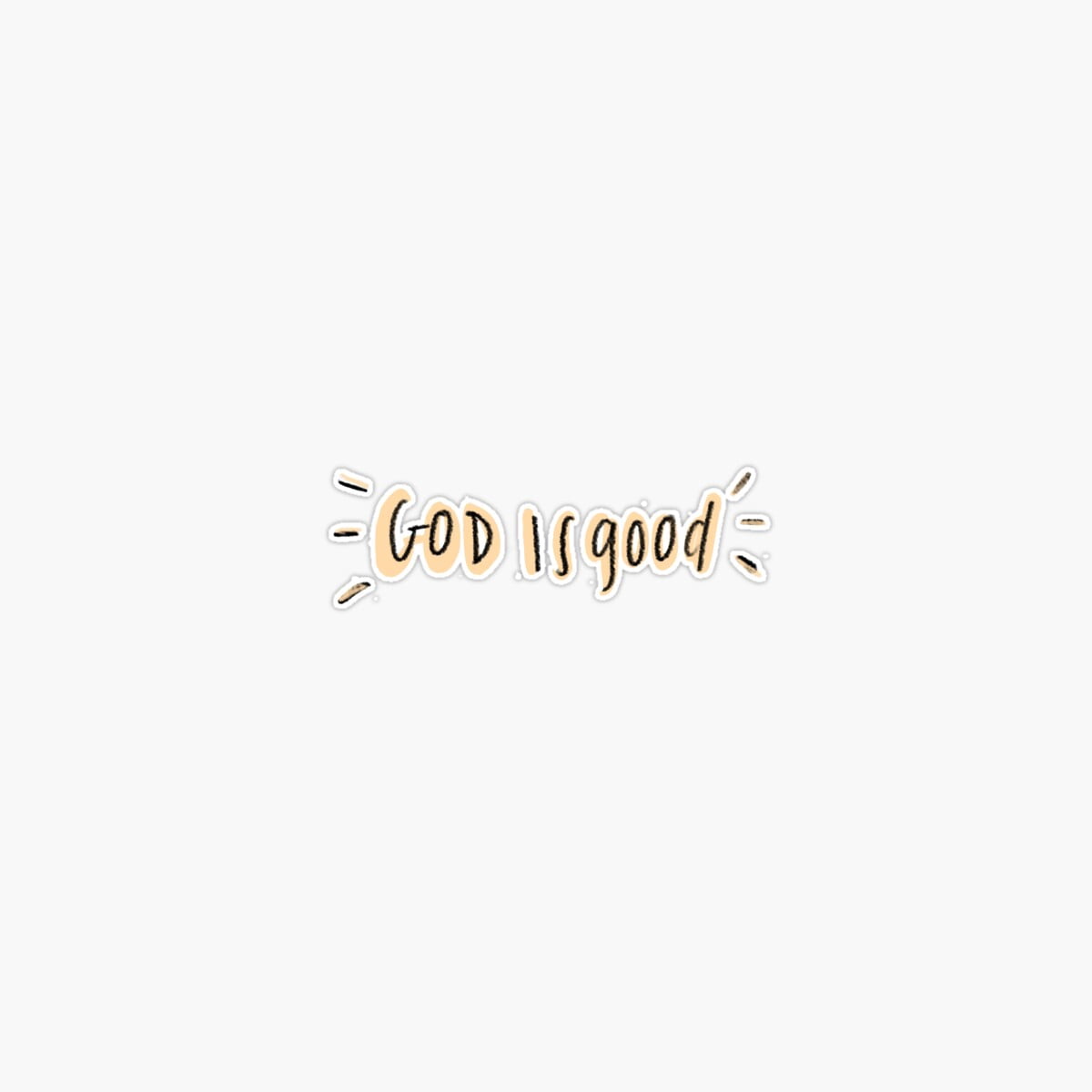 Onim God Is Good Sticker, Phone Decal Water Bottle Stickers Car Decals ...