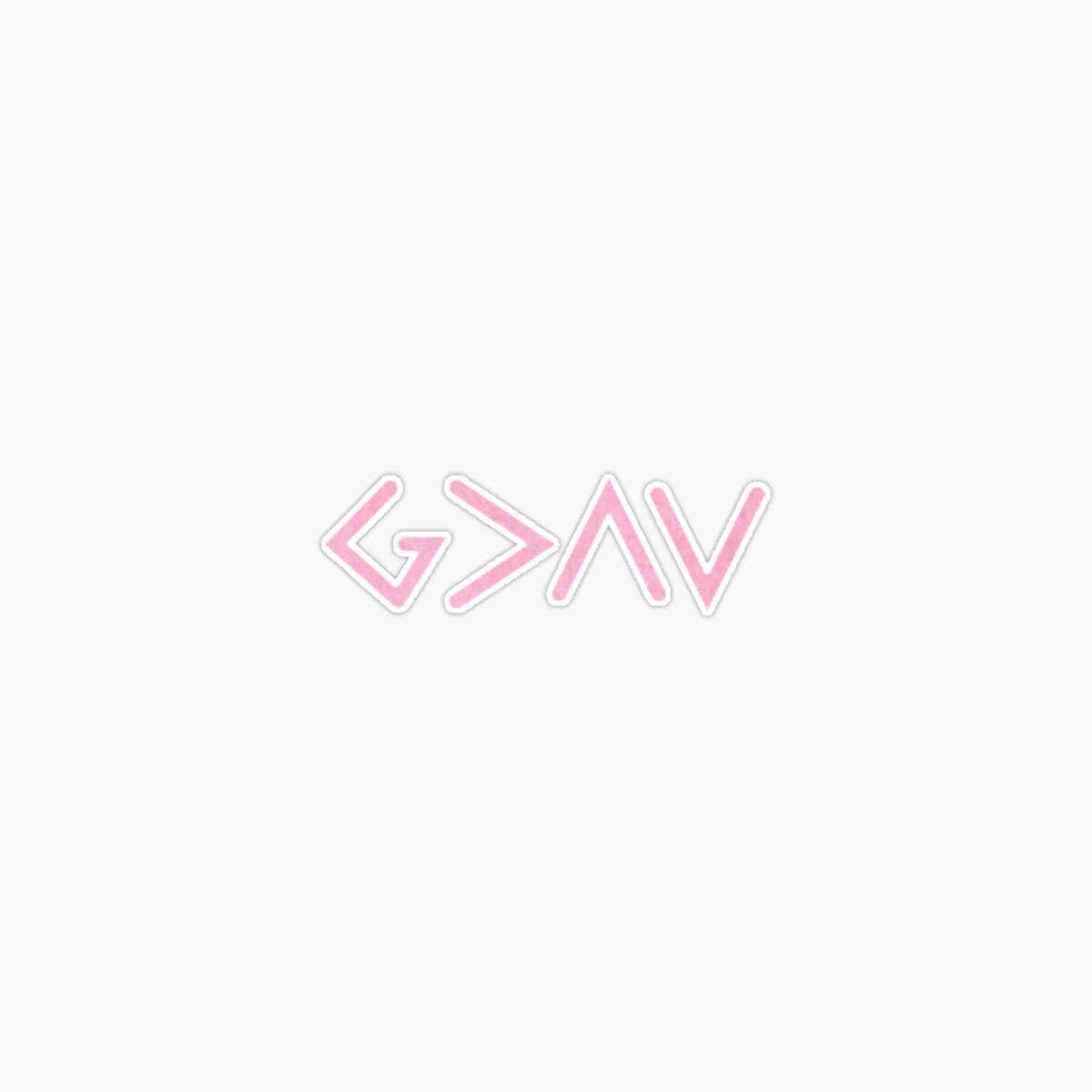 Onim God Is Greater Than The Highs And Lows Sticker, Phone Decal Water ...