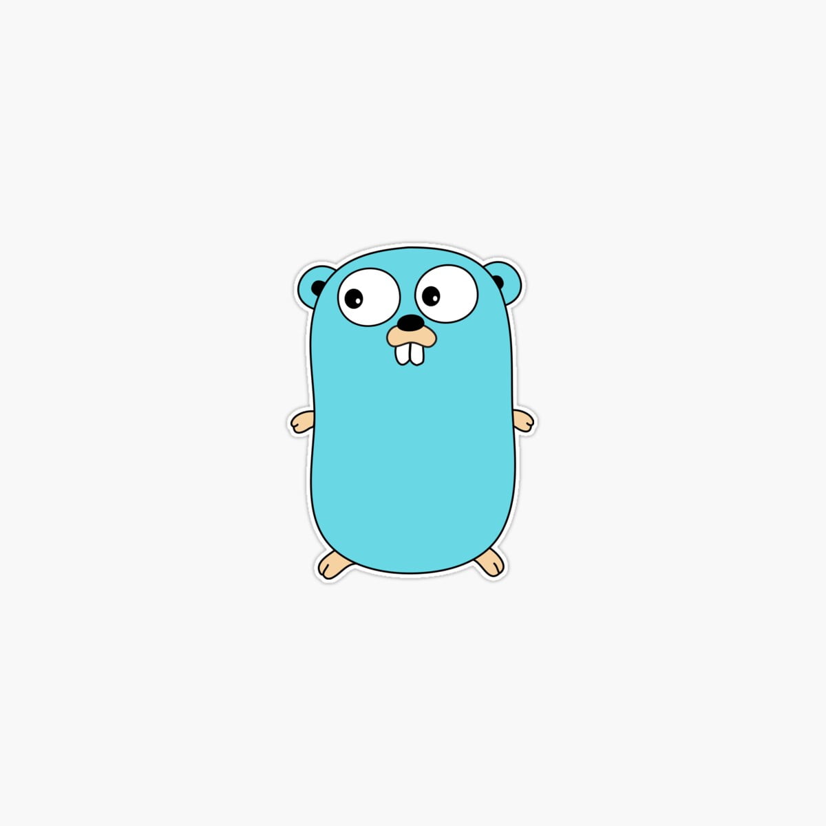 Onim Golang Gopher Sticker, Phone Decal Water Bottle Stickers Car ...