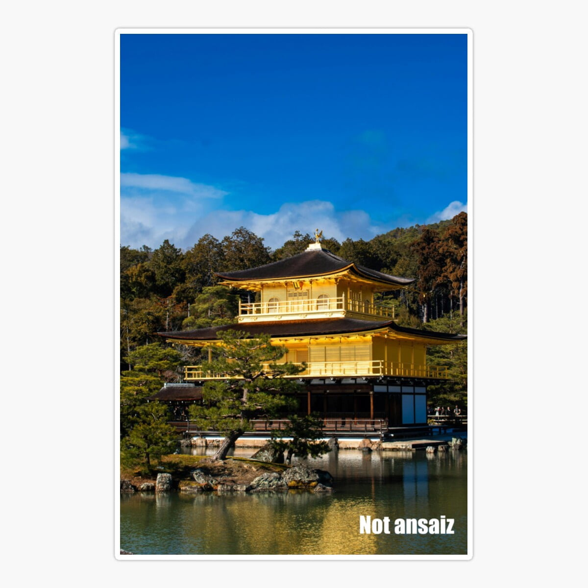 Onim Golden Temple Sticker, Phone Decal Water Bottle Stickers Car ...