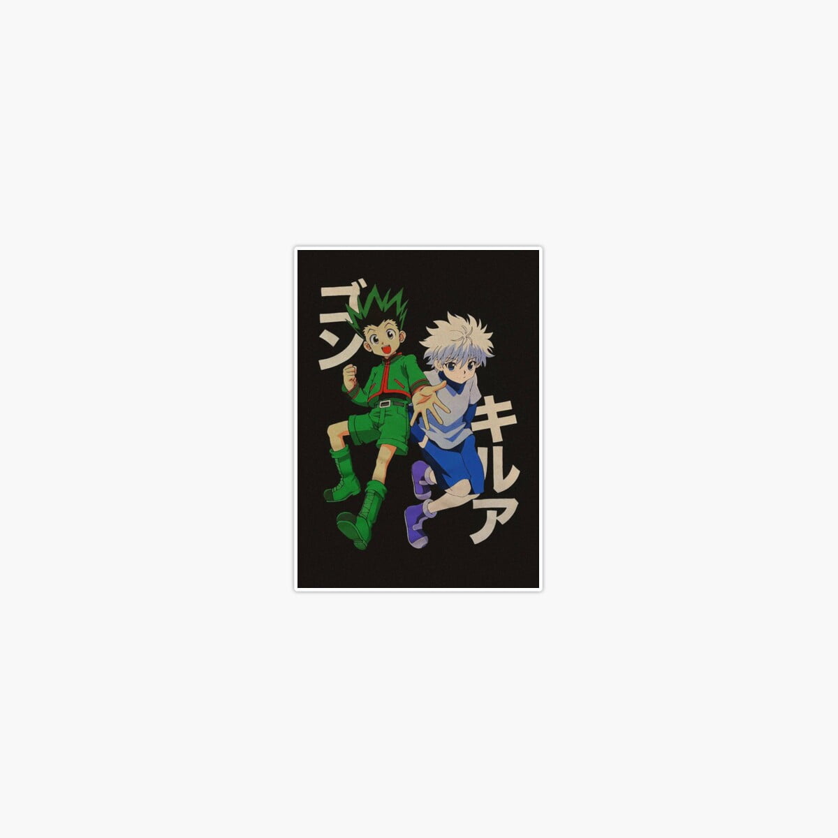 Onim Gon And Killua Sticker, Phone Decal Water Bottle Stickers Car ...