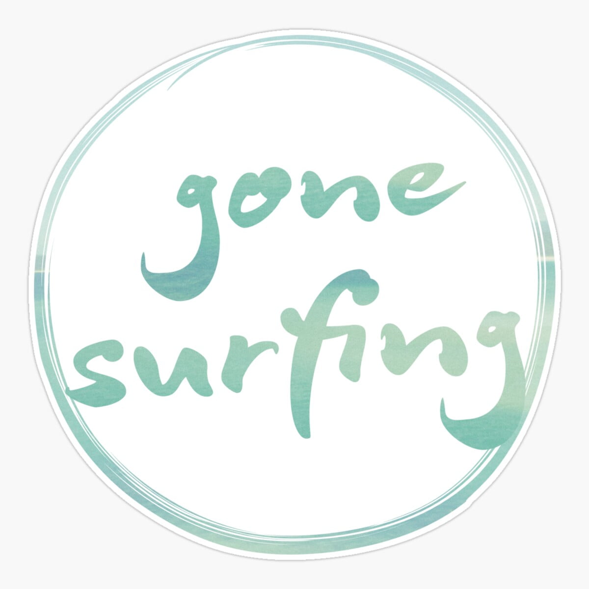 Onim Gone Surfing Sticker, Phone Decal Water Bottle Stickers Car Decals ...