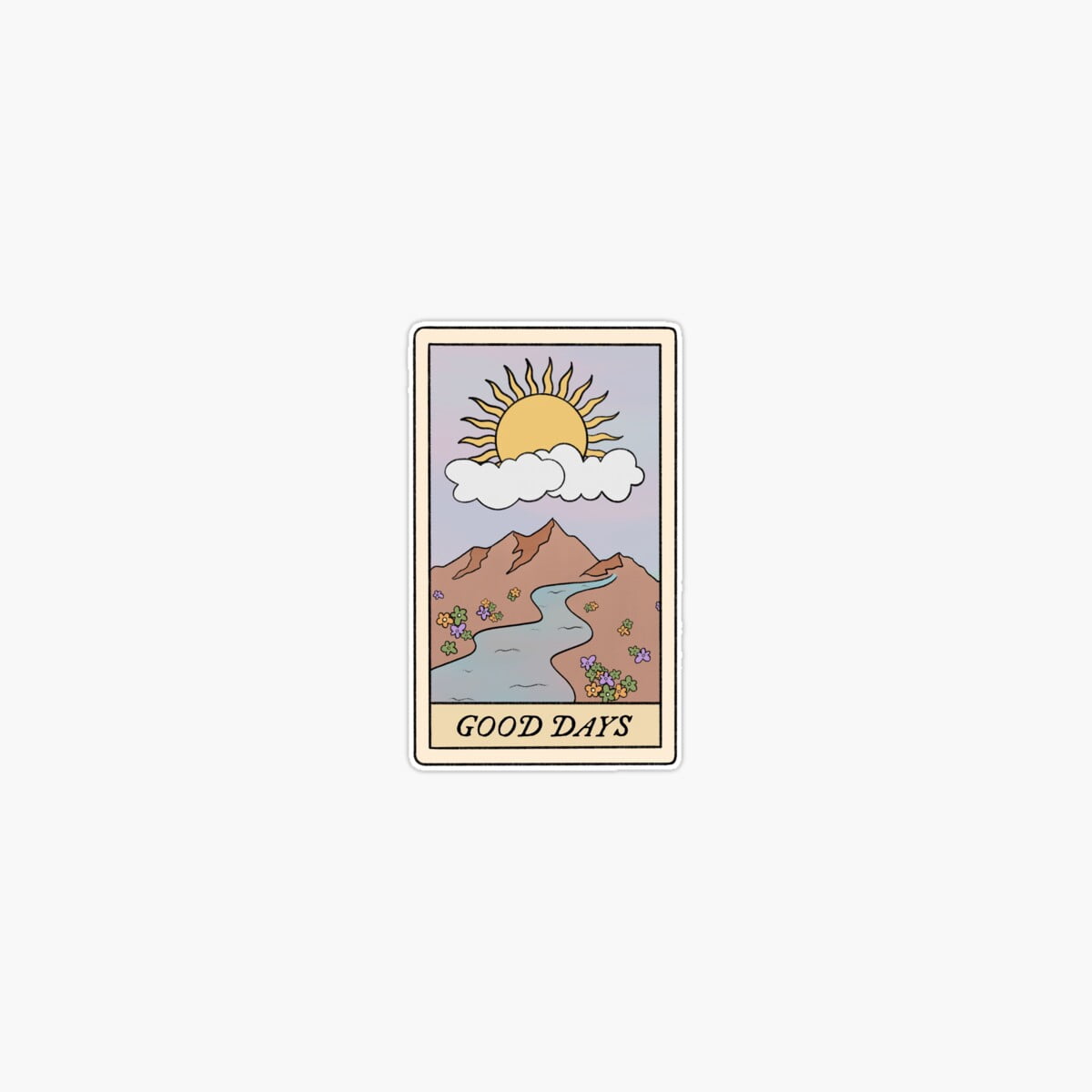 Onim Good Days Sza Tarot Card Sticker, Phone Decal Water Bottle ...